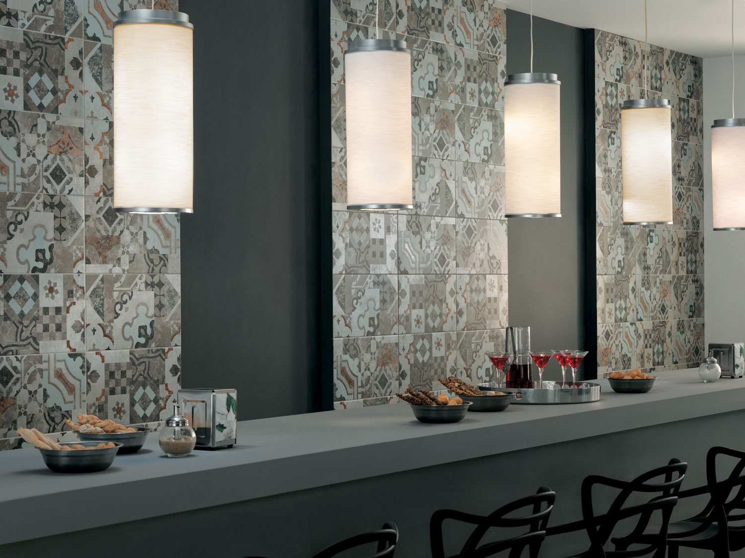 Carrelage Mural imitation Carreaux Ciment | Effet Carreaux Ciment pour Mur